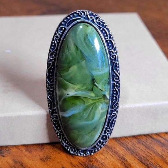 source unkown | Jewelry | Vintage Large Oval Ring | Poshmark